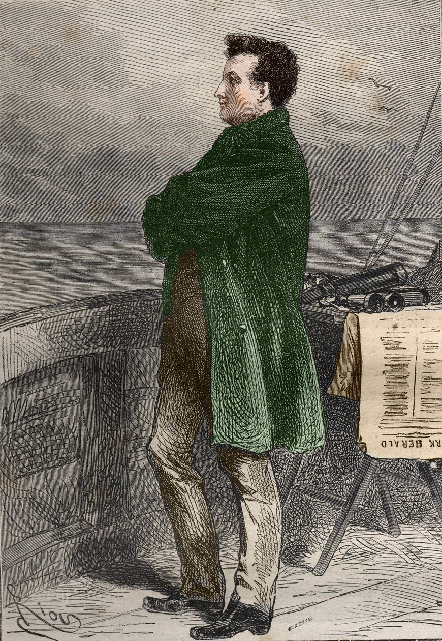 Professor Aronnax looking at the horizon. Twenty Thousand Leagues Under ...