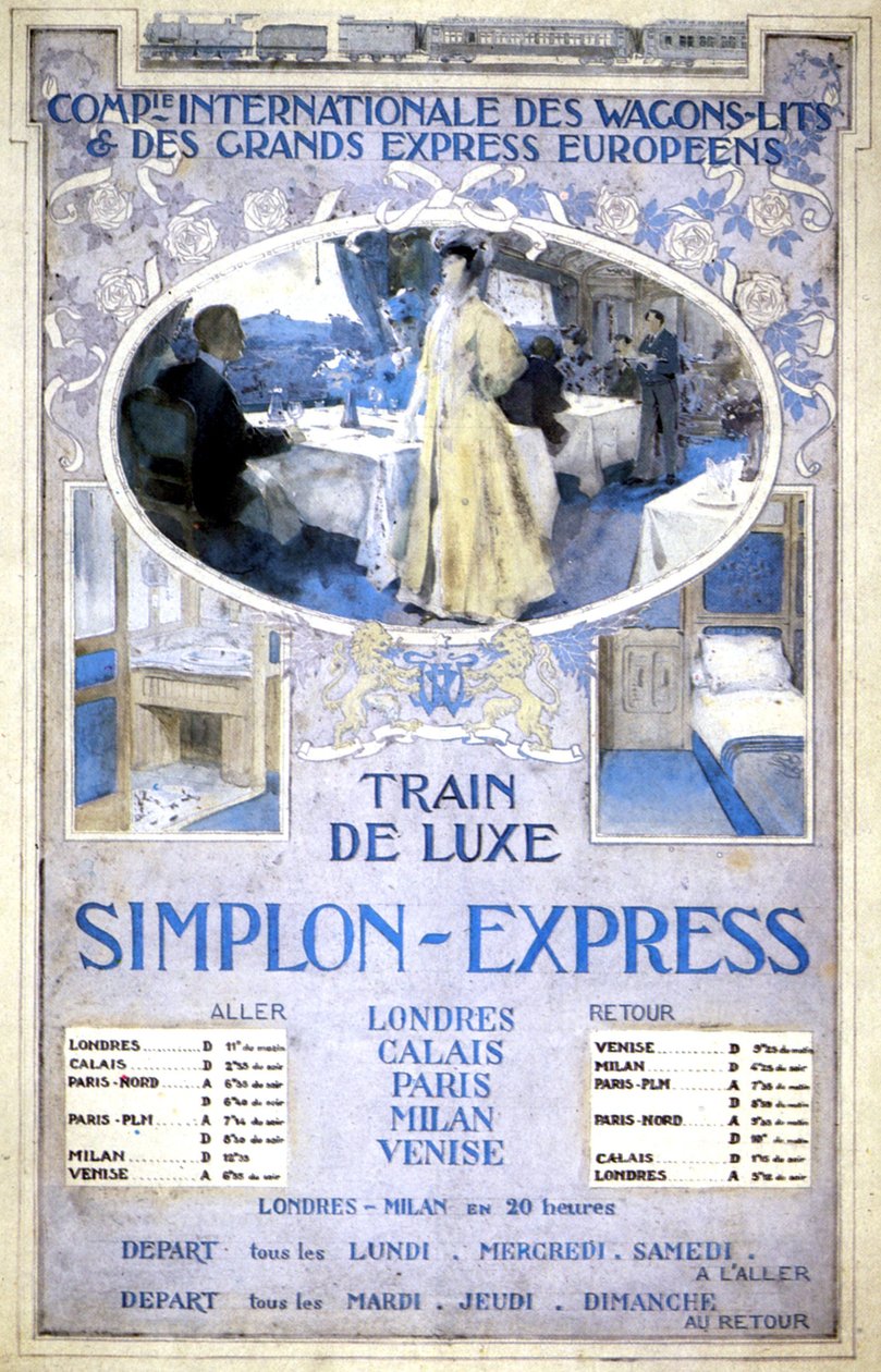 Simplon Express Luxury Train by Henri Toussaint