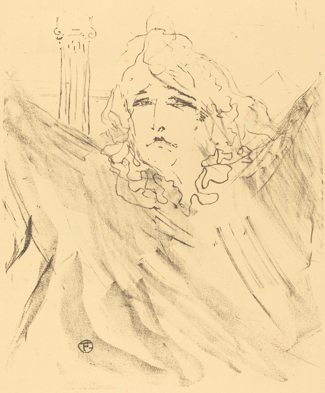 Sarah Bernhardt in 'Cleopatra' by Henri de Toulouse-Lautrec