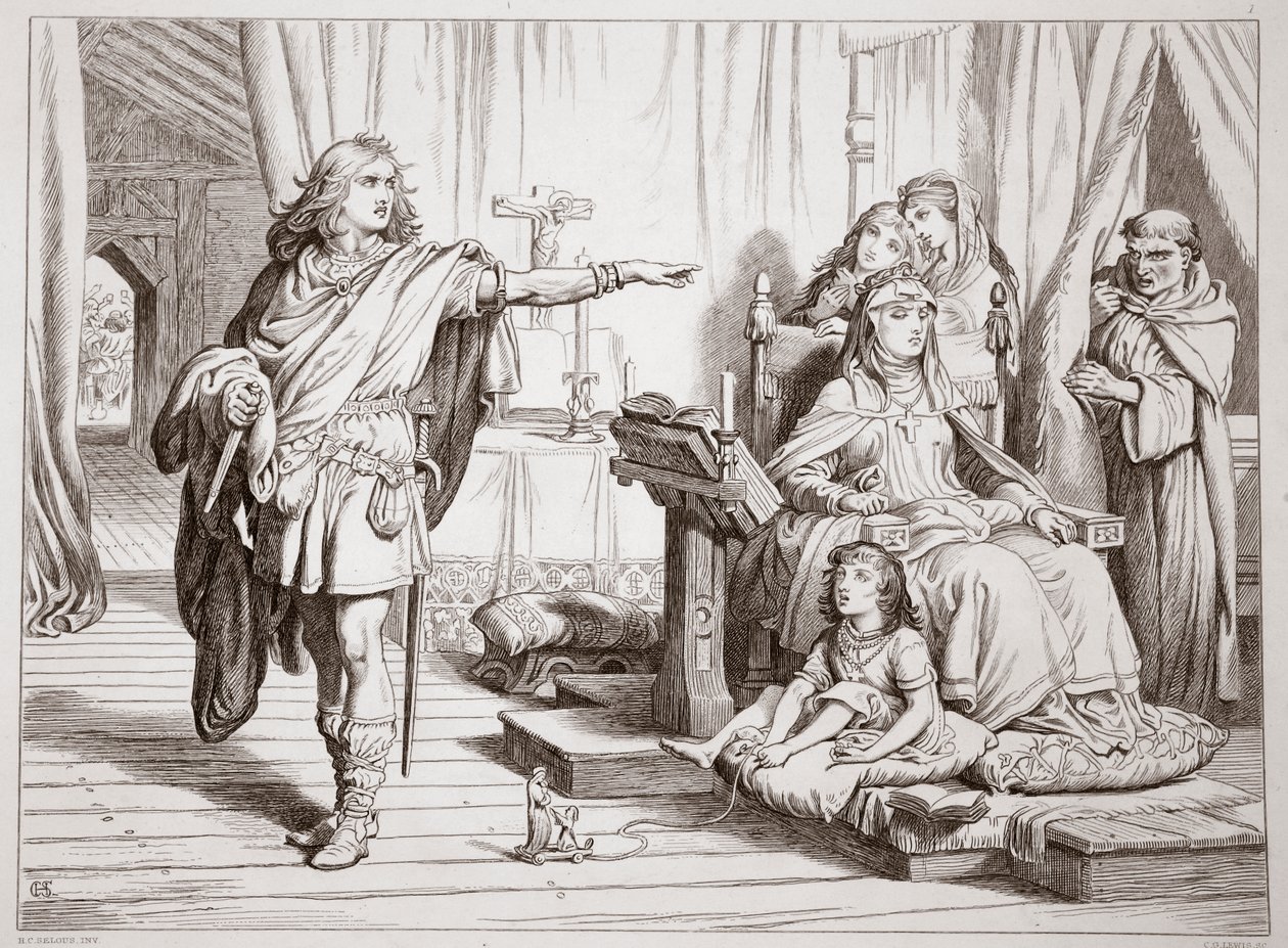 Hereward's interview with his mother and the priest Herluin ...