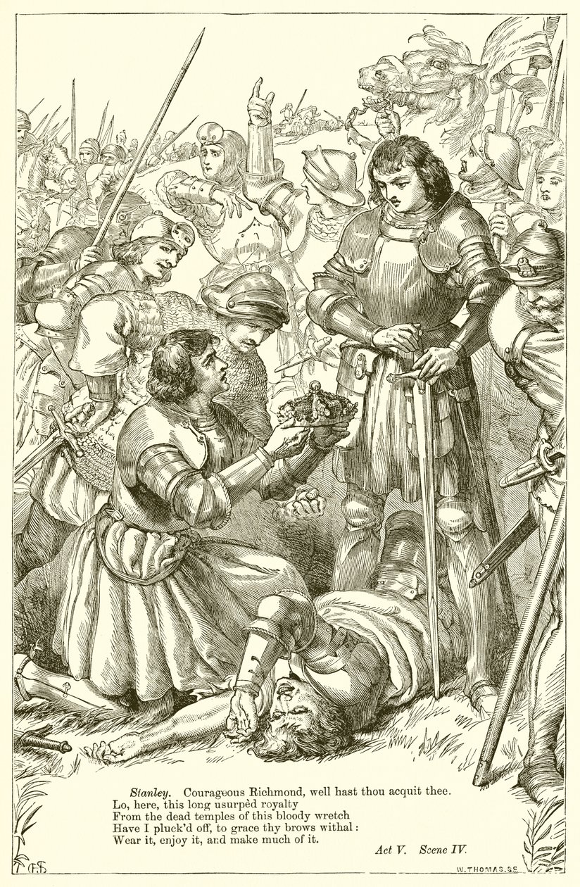 King Richard III by Henry Courtney Selous: Fine art print