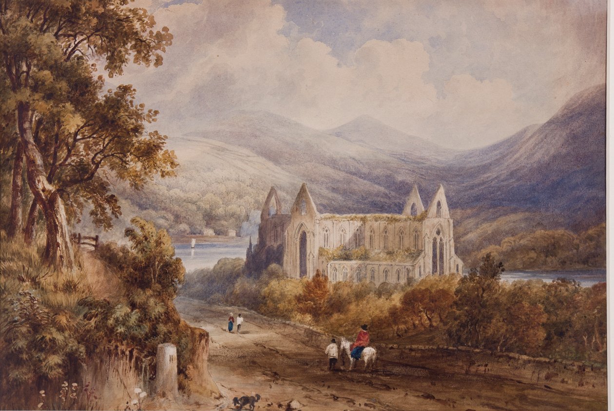 Tintern Abbey, c.1840 by Henry Gastineau: Fine art print