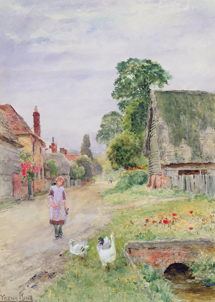 The Goose Girl by Henry John Yeend King: Buy fine art prints