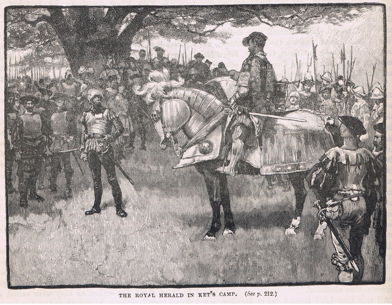 The royal herald in Ket's camp by Henry Marriott Paget