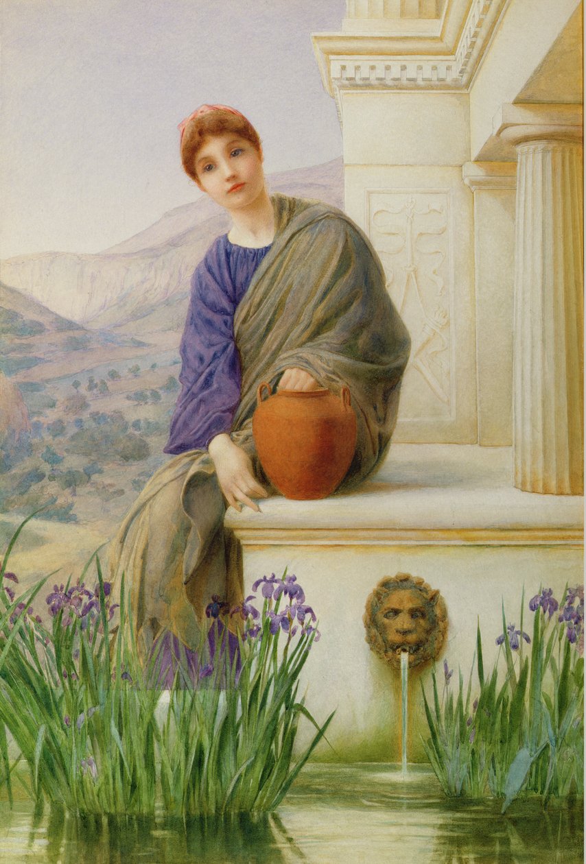 At the Fountain by Henry Ryland: Buy fine art print