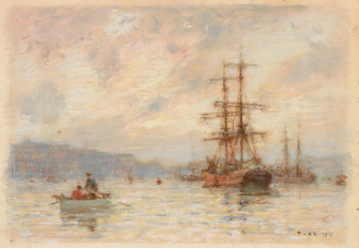 Sundown by Henry Scott Tuke: High-quality fine art print