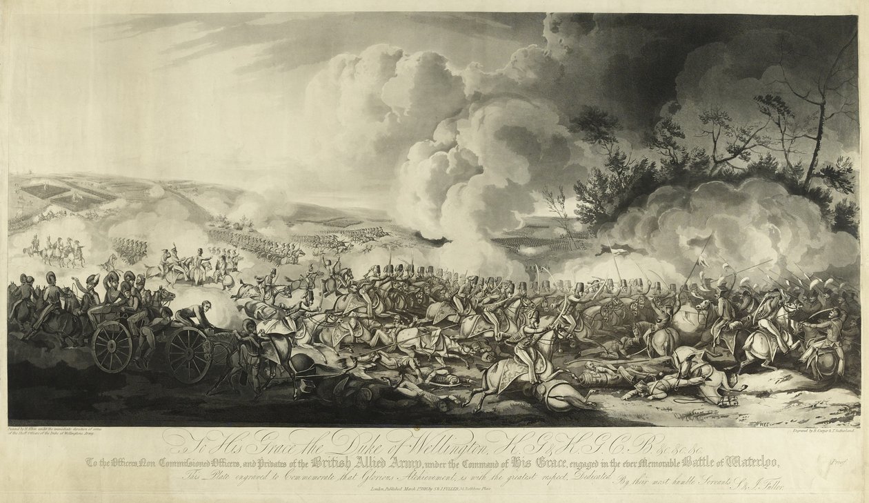 The Battle of Waterloo, 1815 by Henry Thomas Alken