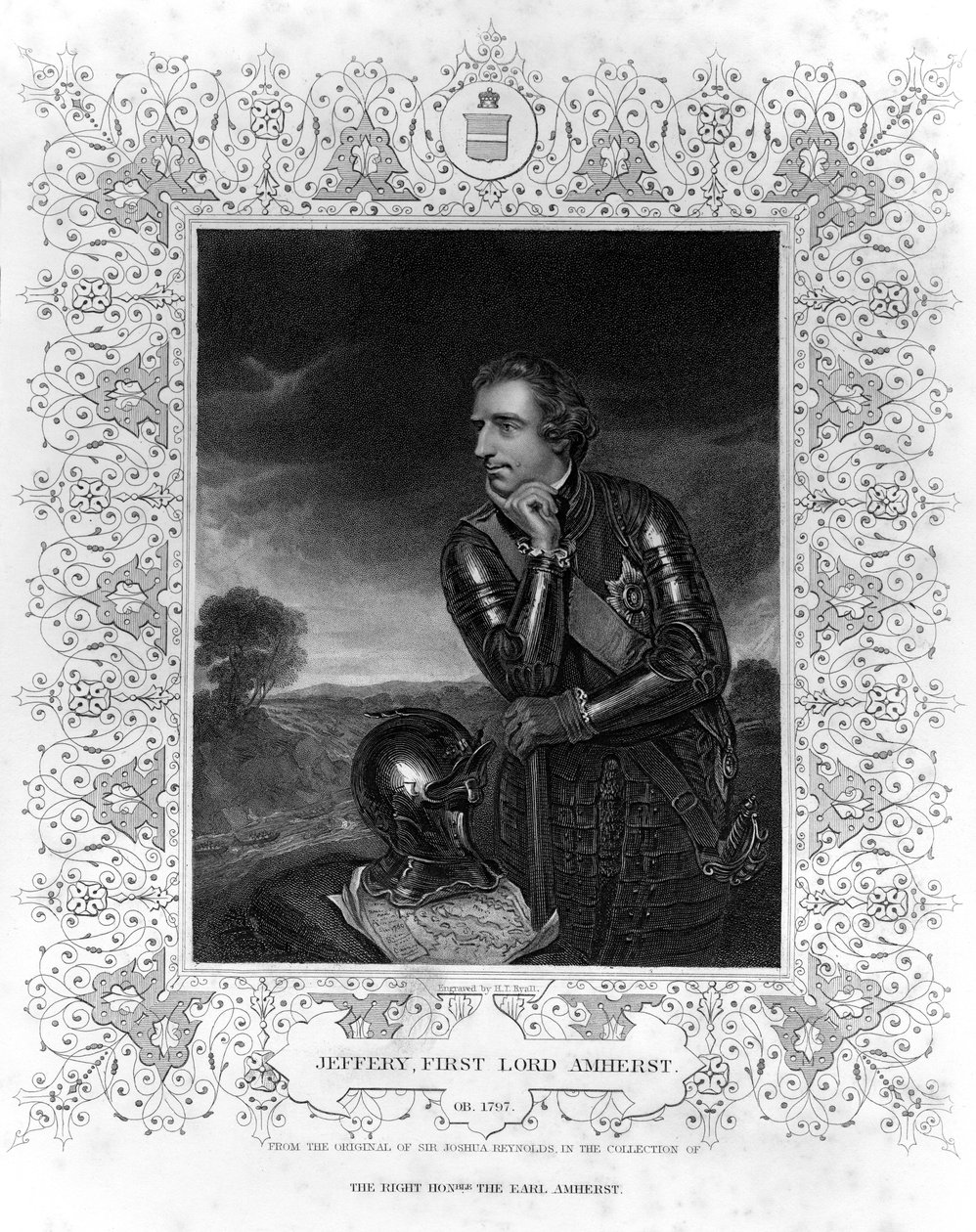 Portrait of Sir Jeffrey Amherst by Henry Thomas Ryall