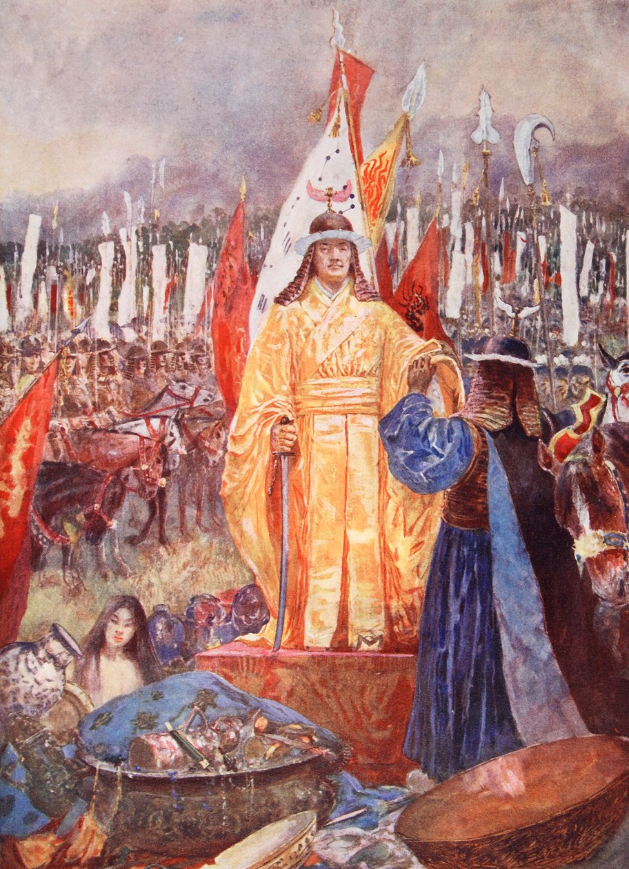 The Grand Marshal Proclaimed Emperor on the Battlefield, illustration ...