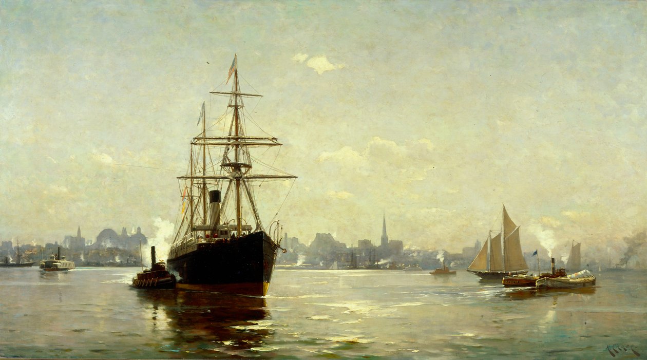 The Harbor of New York by Henry Chase: Buy fine art print