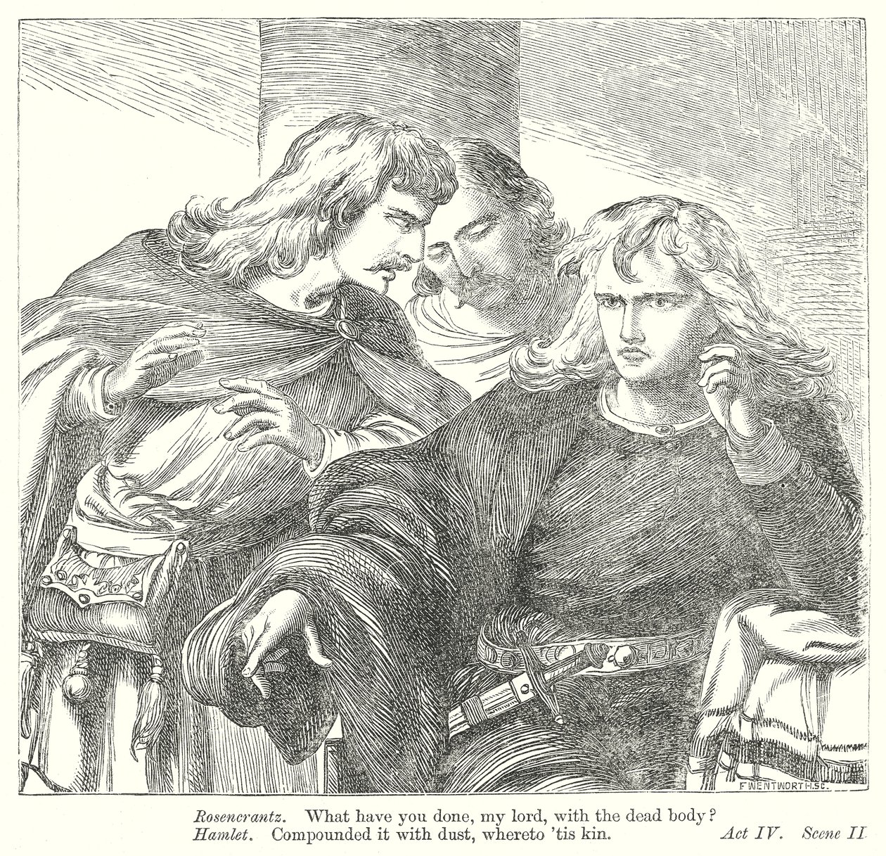 Hamlet by Henry Courtney (after) Selous: Fine art print