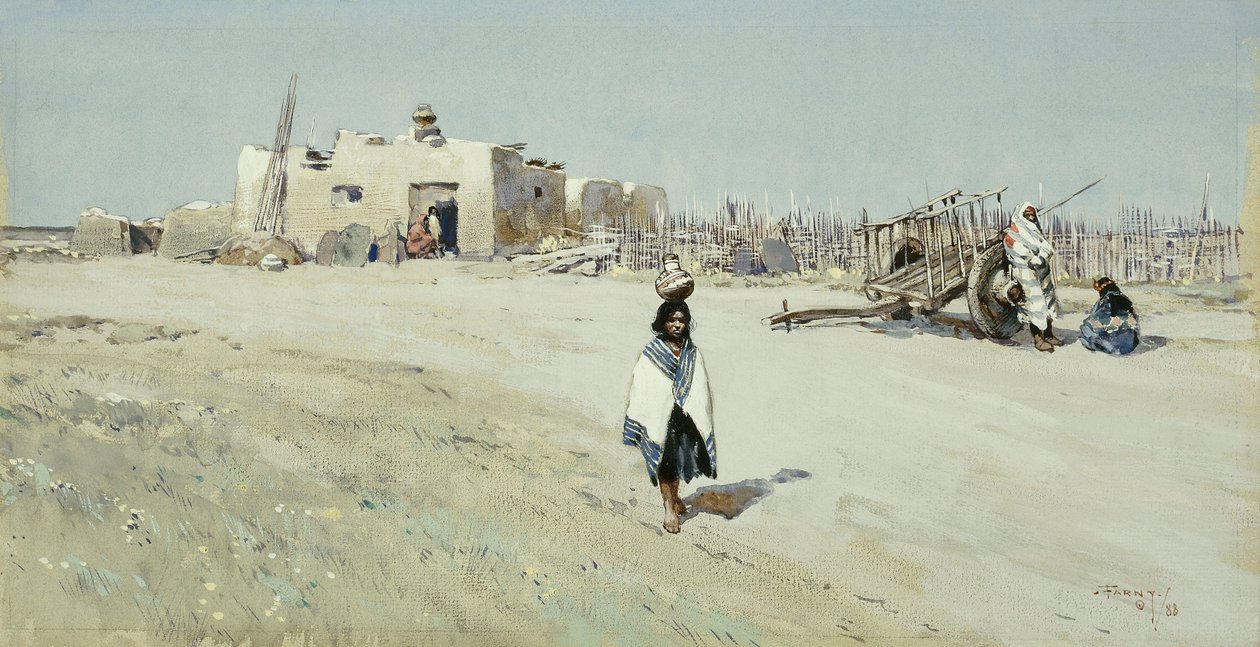 The Water Carriers by Henry Francois Farny: Fine art print