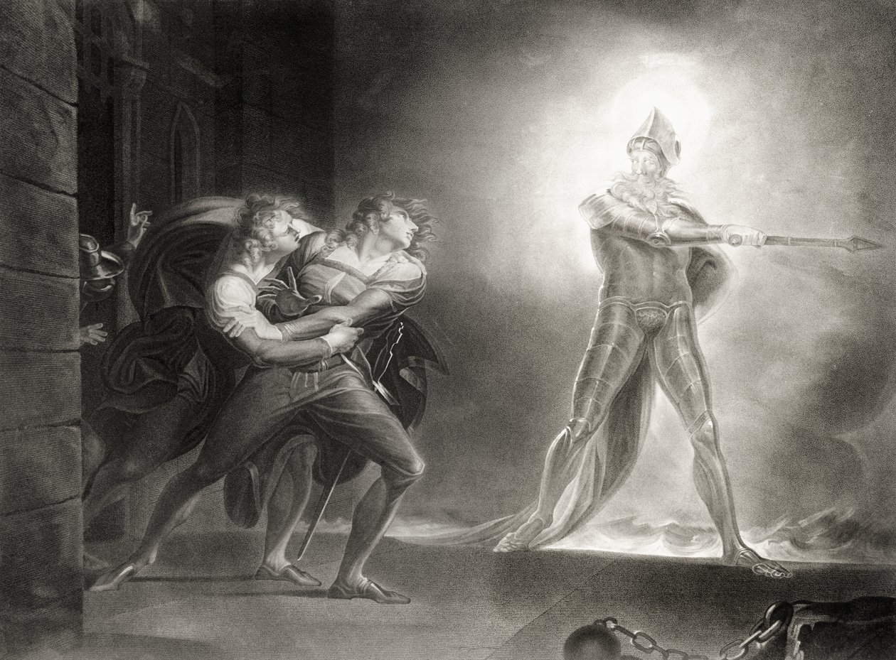 Hamlet, Act I, Scene IV, by William Shakespeare, Engraved by Robert Thew