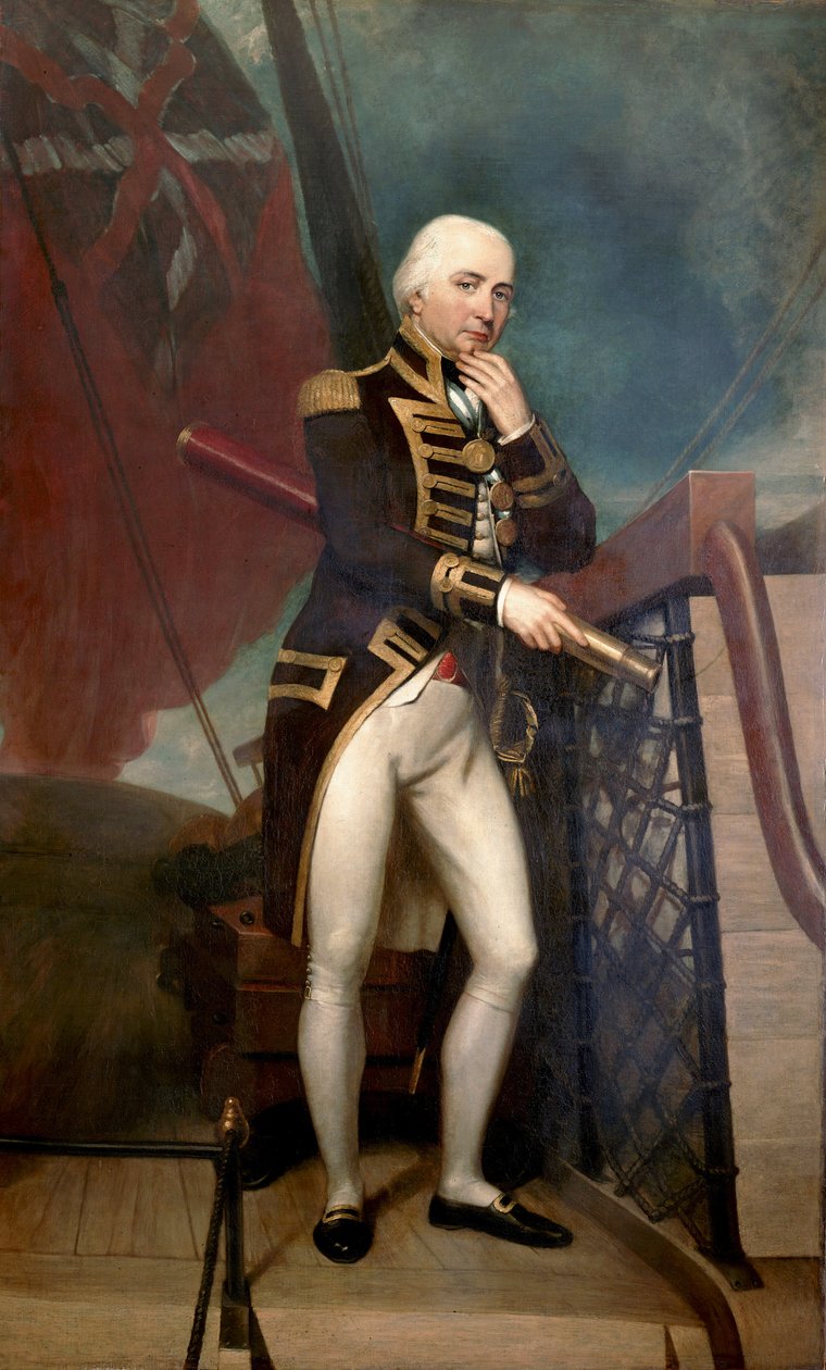 Portrait of Rear Admiral Cuthbert Collingwood, Second in Command to ...