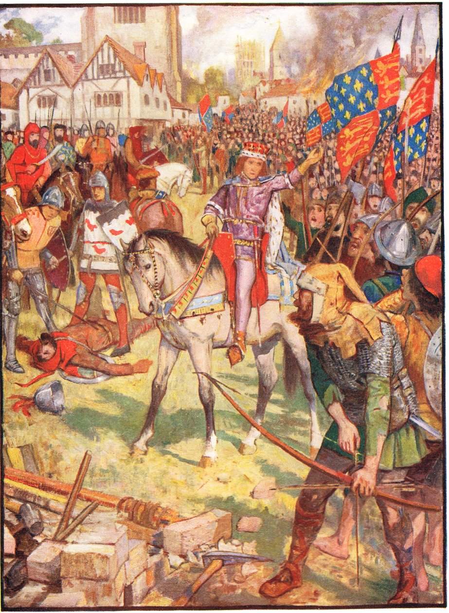 The Peasants Revolt, illustration from 'A History of England' by ...