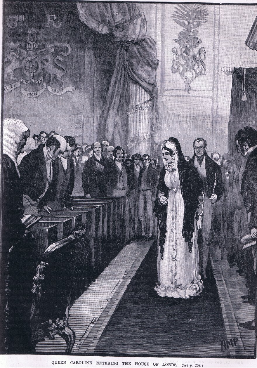 Queen Caroline Entering the House of Lords