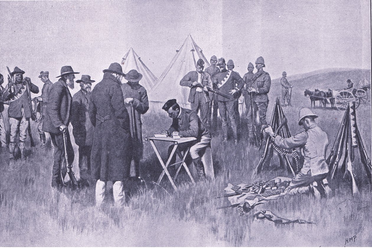 Swearing the oath of neutrality (illustration from After Pretoria: The ...
