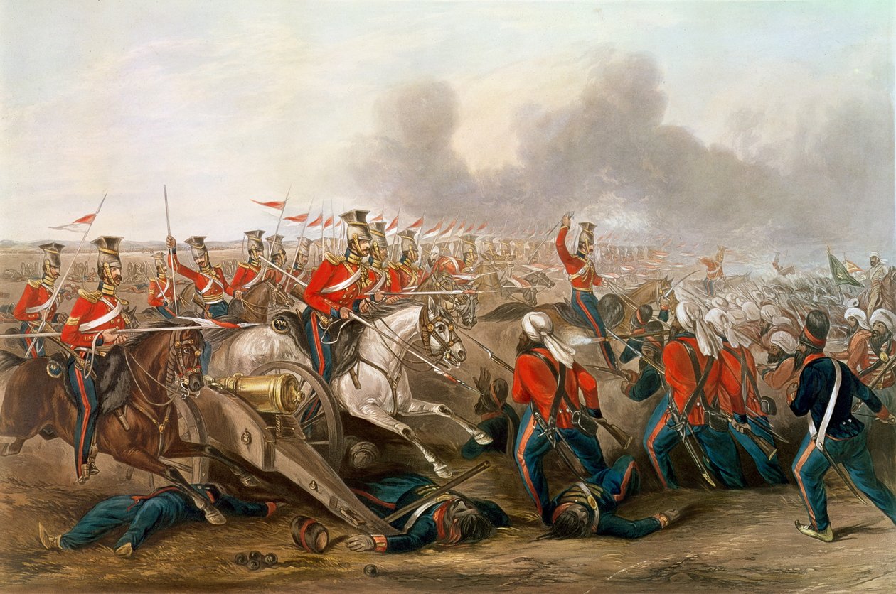 Charge of the 16th Queen's Own Lancers at the battle of Aliwal