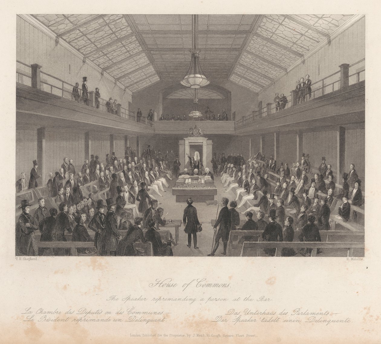 House of Commons, The Speaker Reprimanding a Person at the Bar