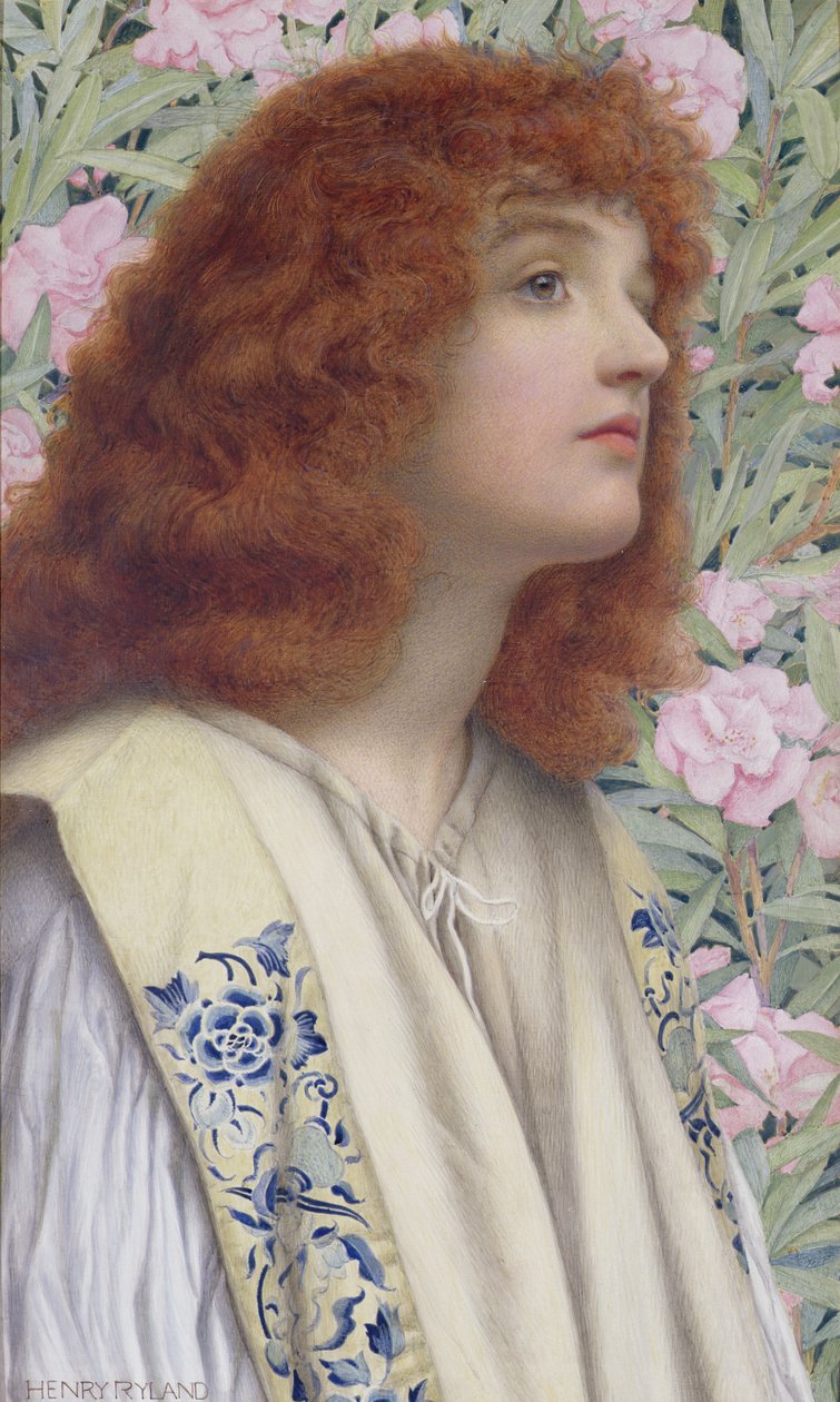 Oleander, c.1890 by Henry Ryland: Premium art reproduction