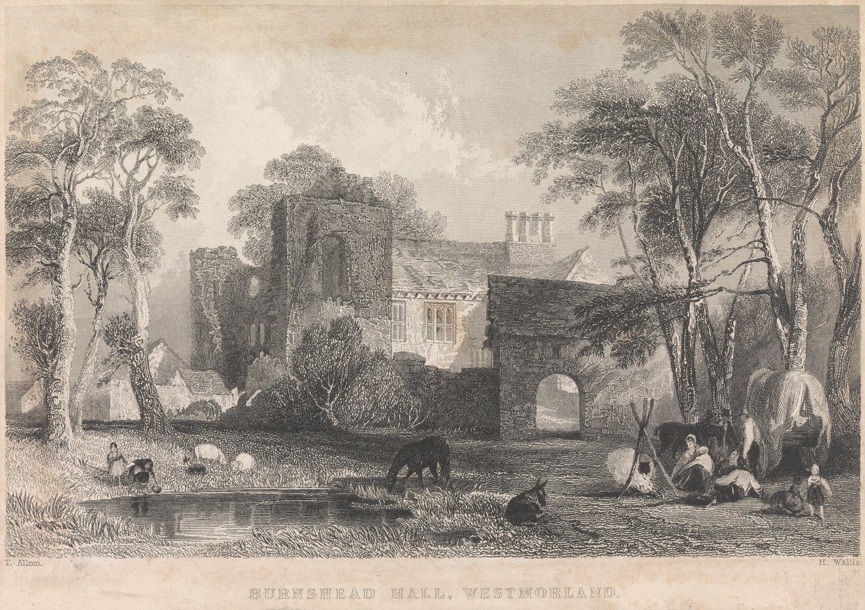 Burnshead Hall, Westmorland by Henry Wallis