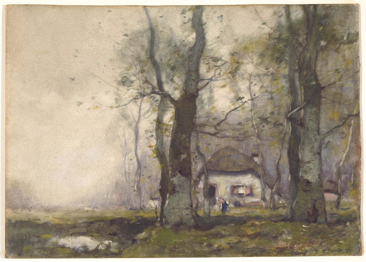 Lodge in the Woods, 1891 by Henry Ward Ranger