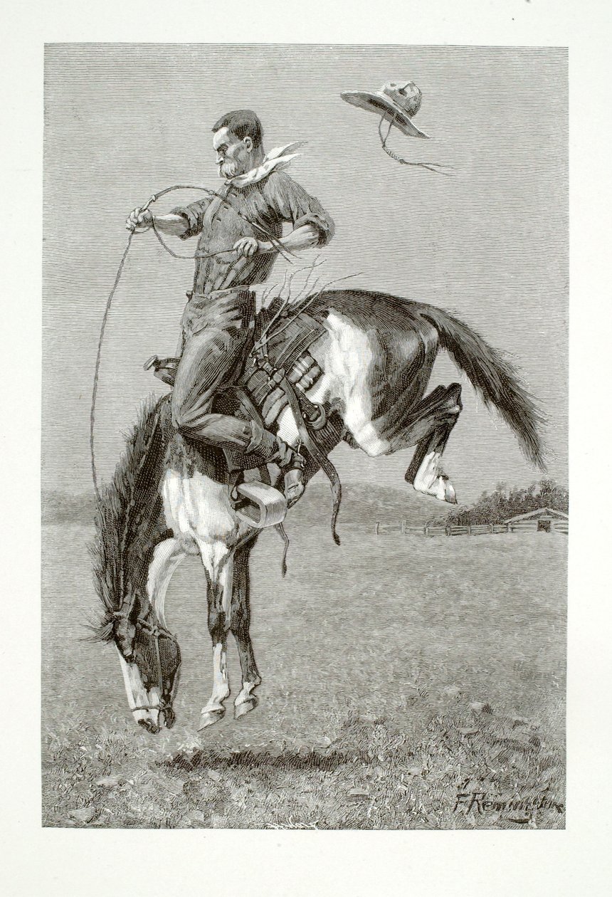 A Bucking Bronco by Henry Wolf: Buy fine art print