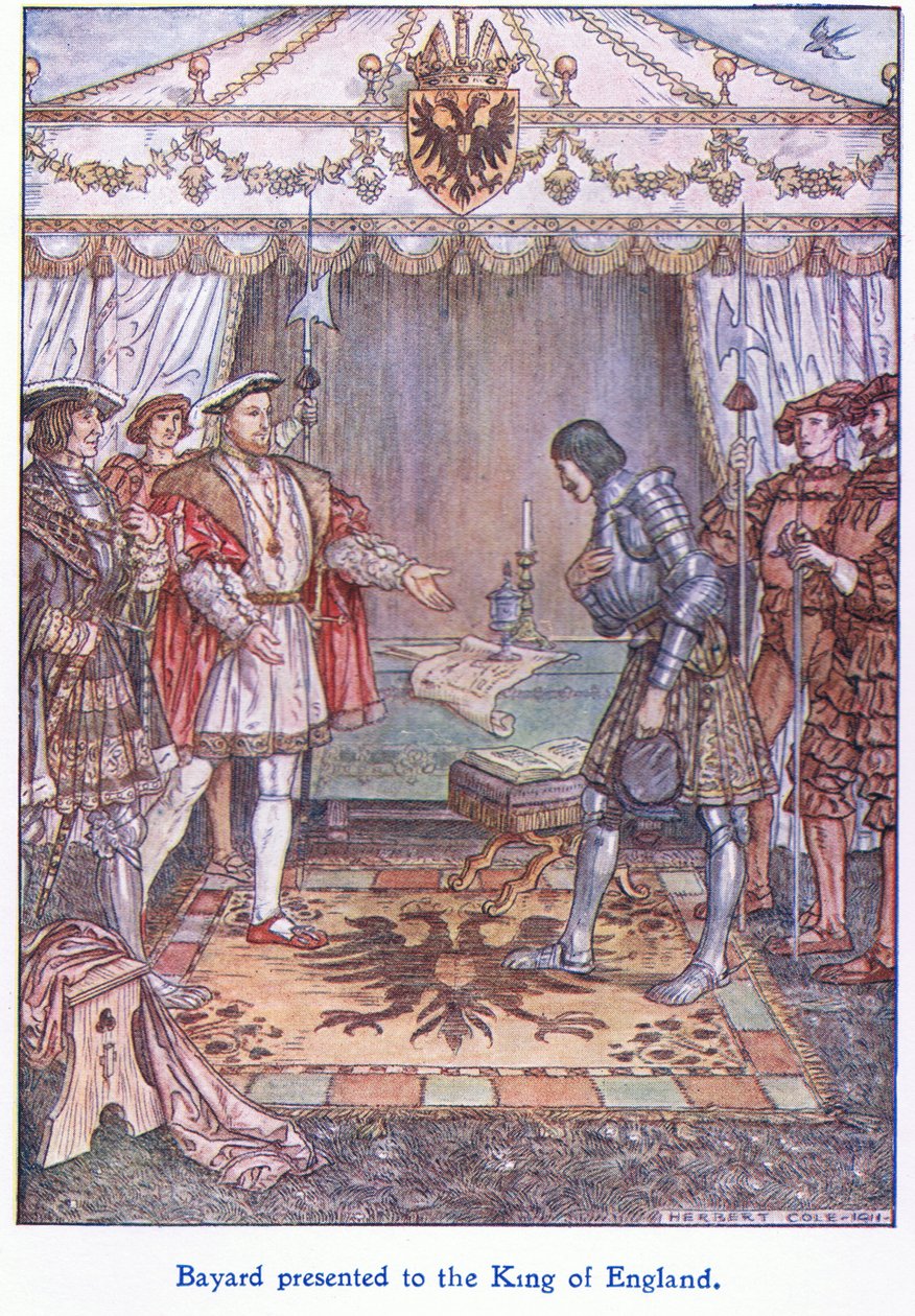 Bayard presented to the king of England (Henry VIII)