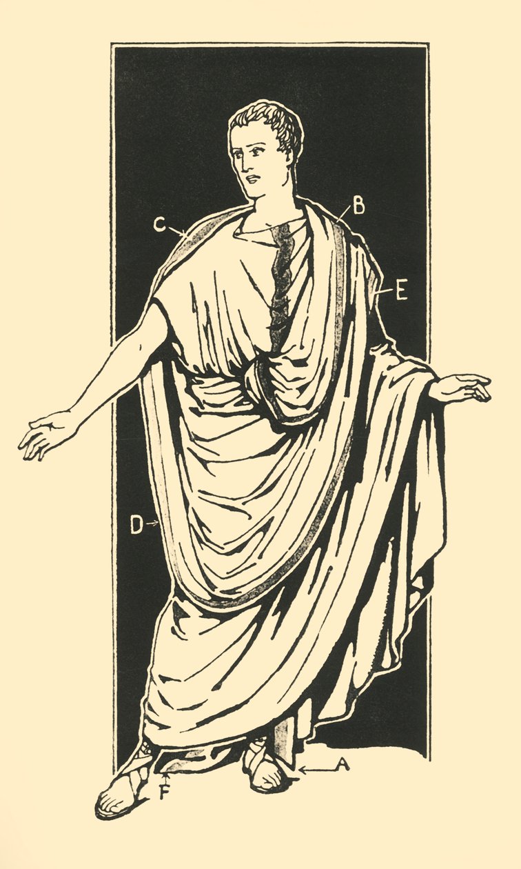 Roman Toga Drawing