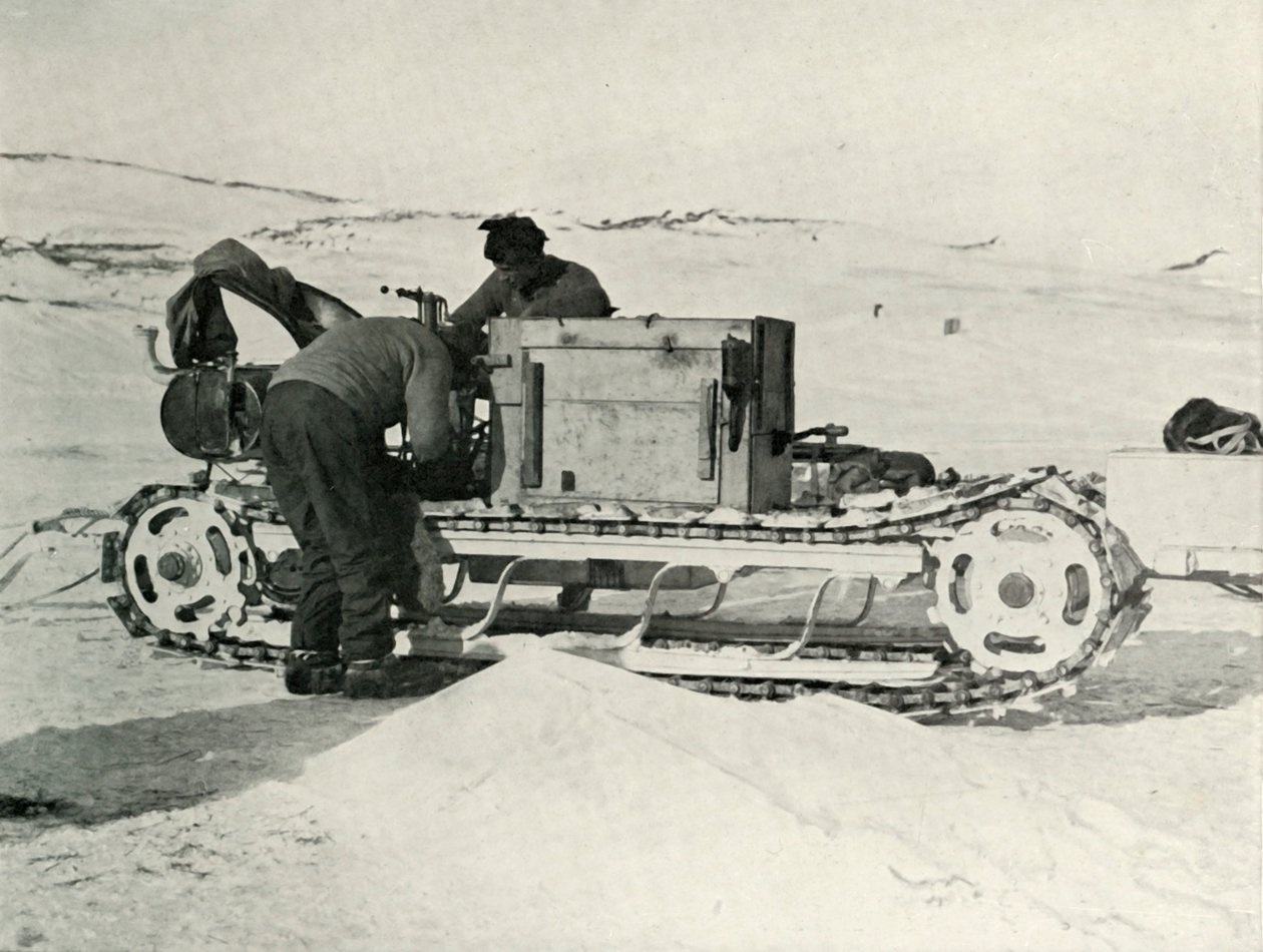 One of the Motor Sledges, 1911 by Herbert Ponting