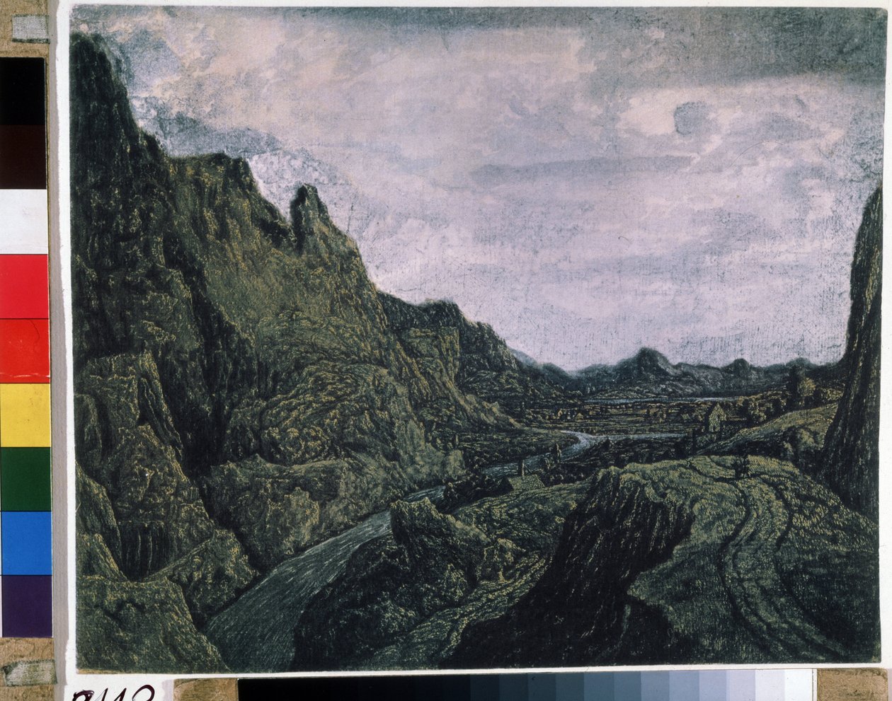Rocky Valley with a Road by Hercules Seghers