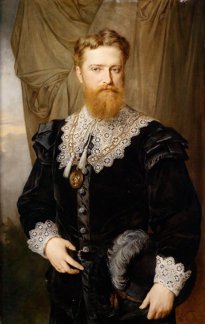 Portrait of Karl Lueger (1844-1910) in Historical Costume
