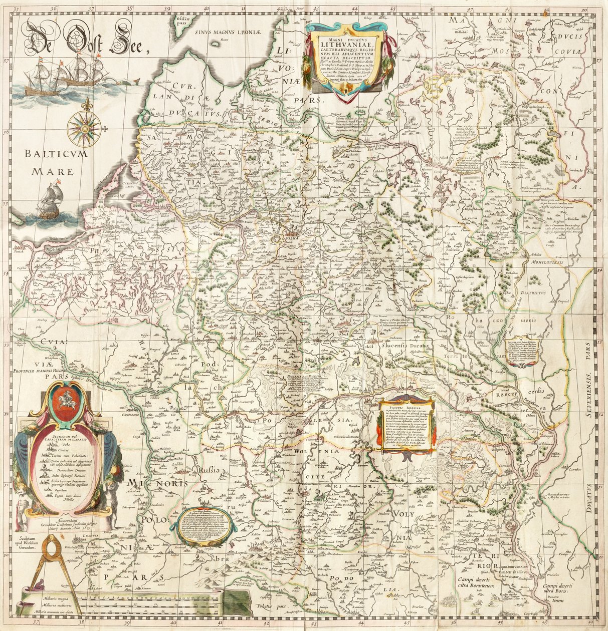 Map of the Grand Duchy of Lithuania and Adjacent Regions