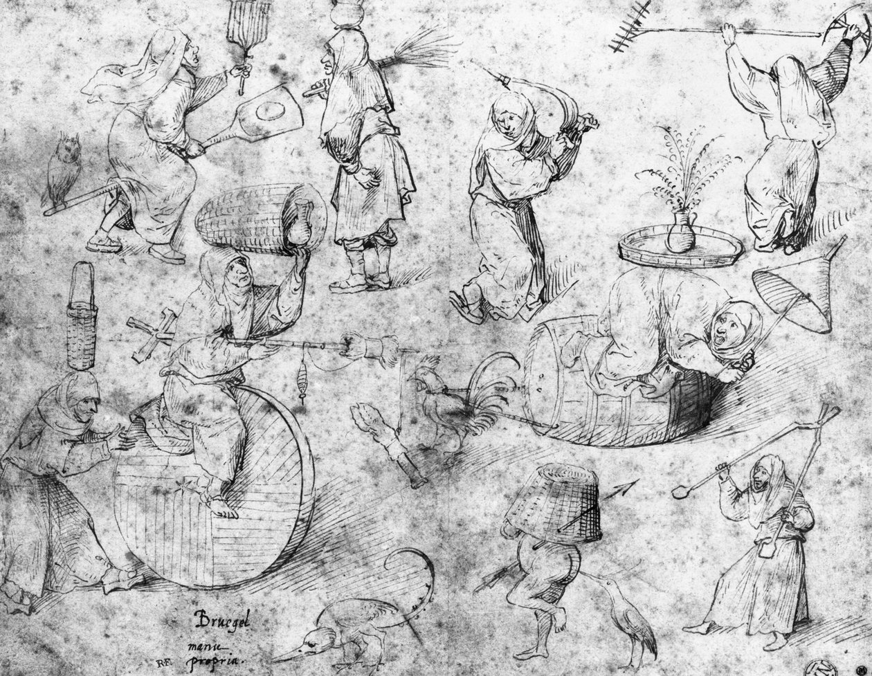 Witches by Hieronymus Bosch: High-quality fine art print
