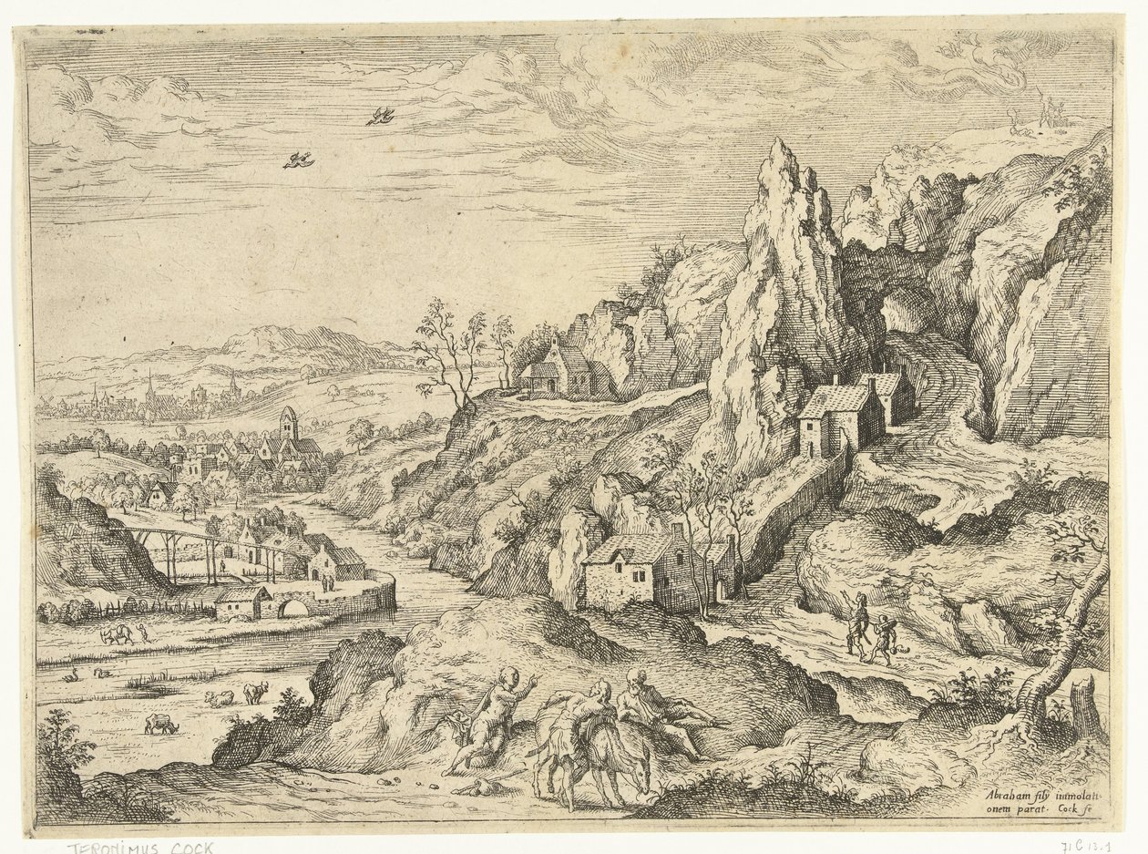 Abraham and Isaac on the Way to the Sacrifice (Landscapes with Biblical ...