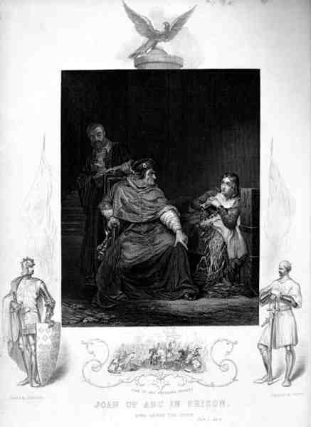 Joan of Arc in Prison, Act III, in Henry VI, by William Shakespeare
