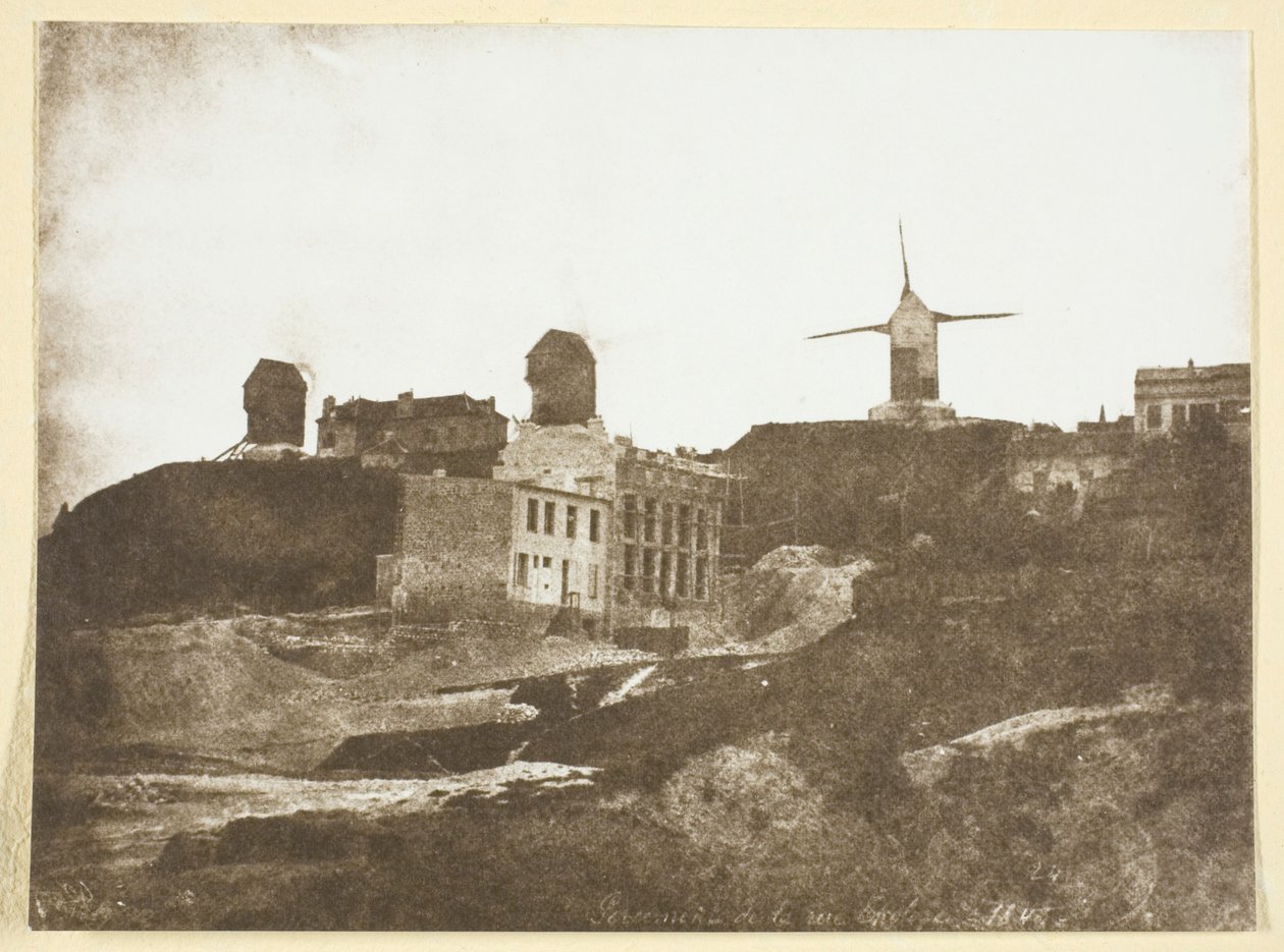 Mills of Montmartre by Hippolyte Bayard: Fine art print