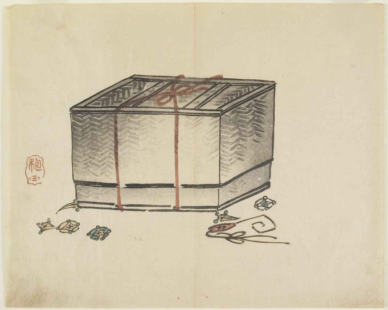 Wicker Storage Box, c. 1830 by Hogyoku: Buy fine art print