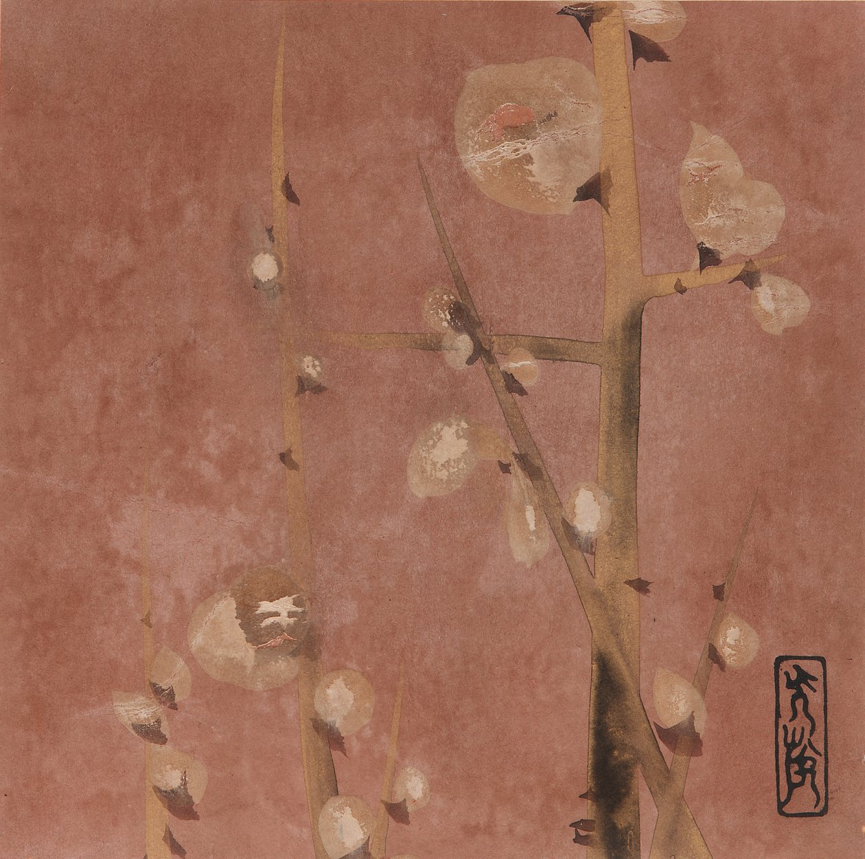 Plum blossoms by Hon'ami Koetsu: Premium art reproduction