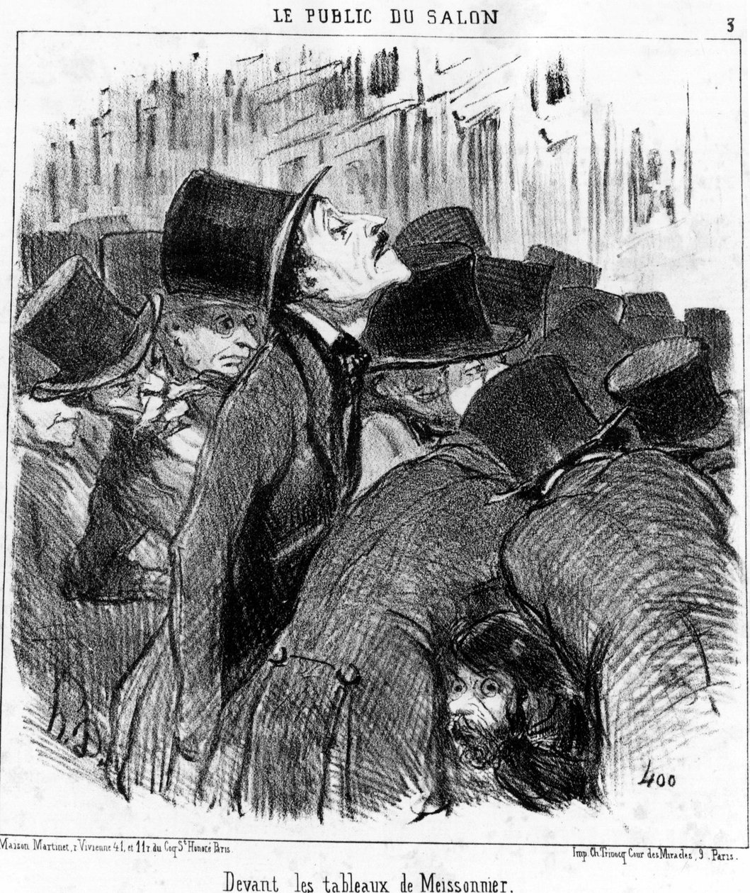 In front of Meissonnier's paintings, taken from 'Paintings and Salons ...