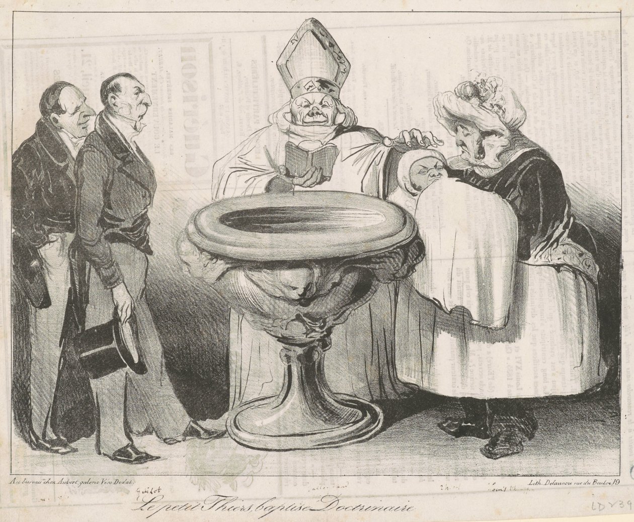 The Little Thiers, Baptized Doctrinaire by Honoré Daumier