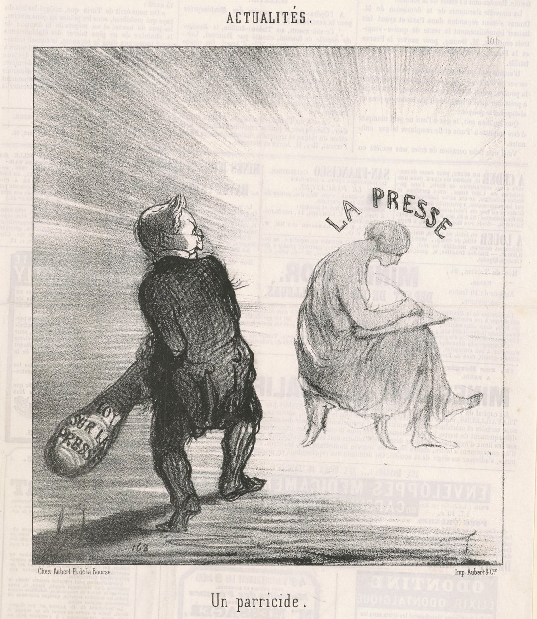 A Parricide by Honoré Daumier: Buy fine art print