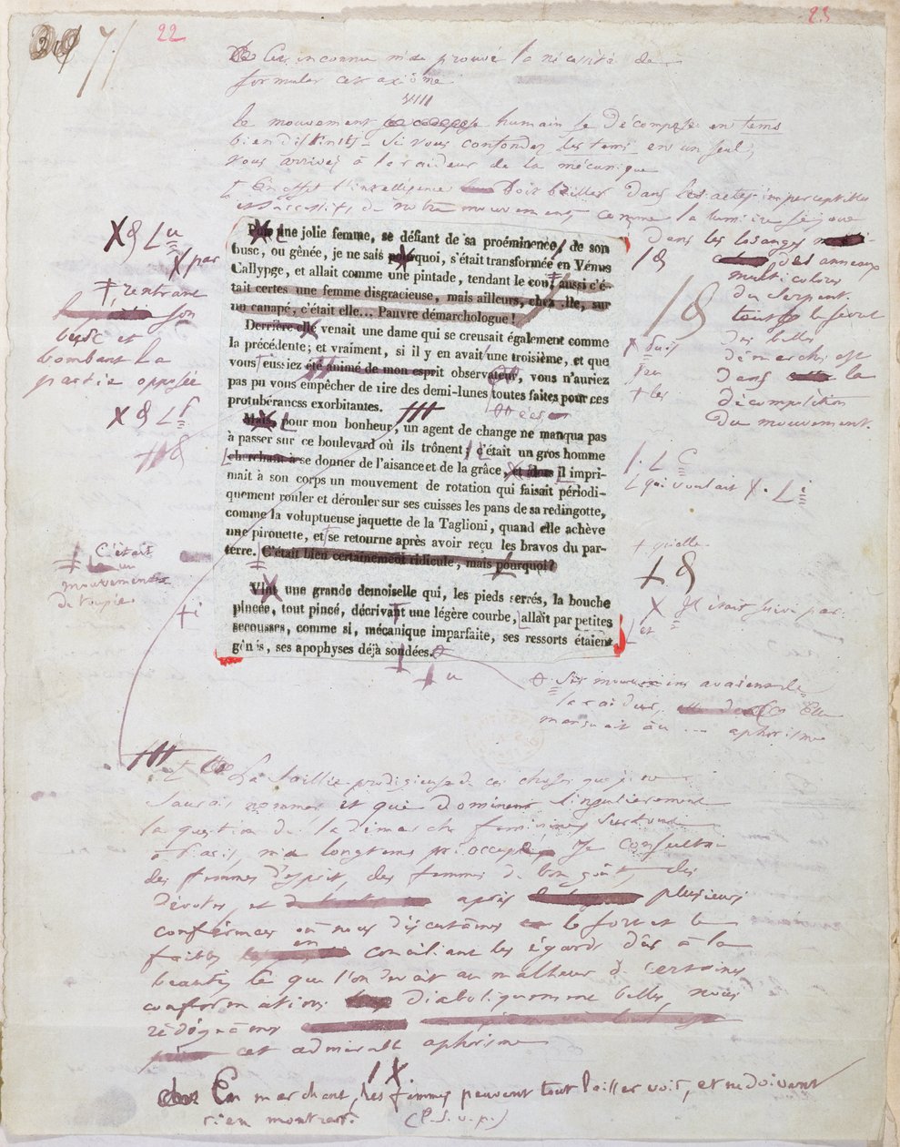 Proof of Printed Page with Annotations by the Author