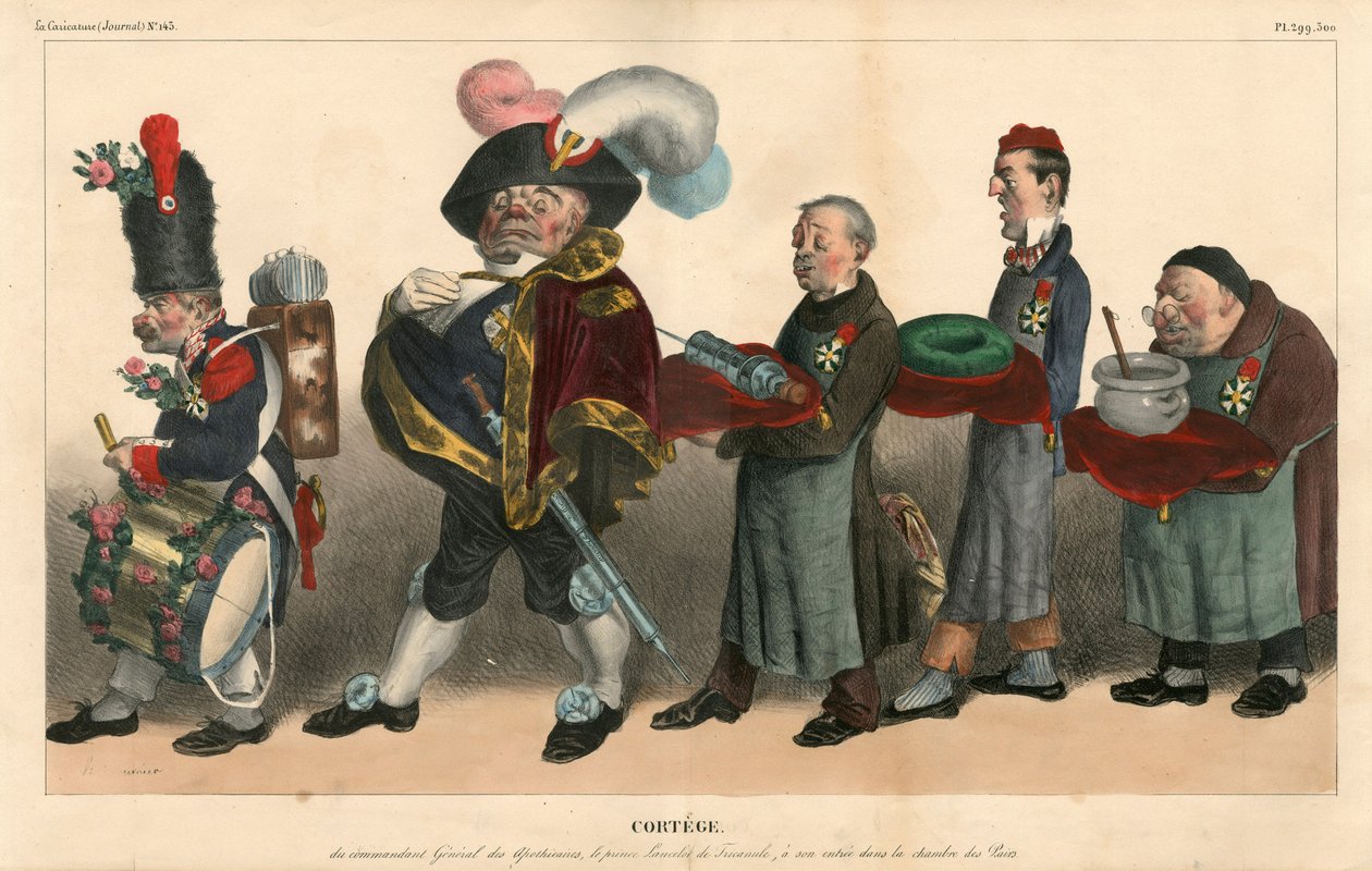 La Caricature (1830) political, Satirical in Colours