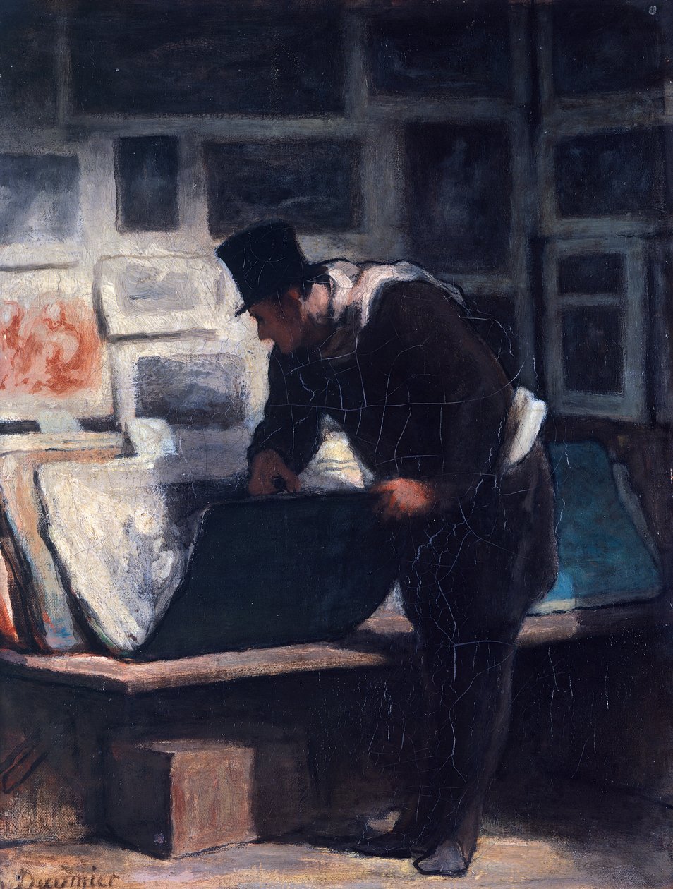 Print Enthusiast by Honoré Daumier: Buy fine art print