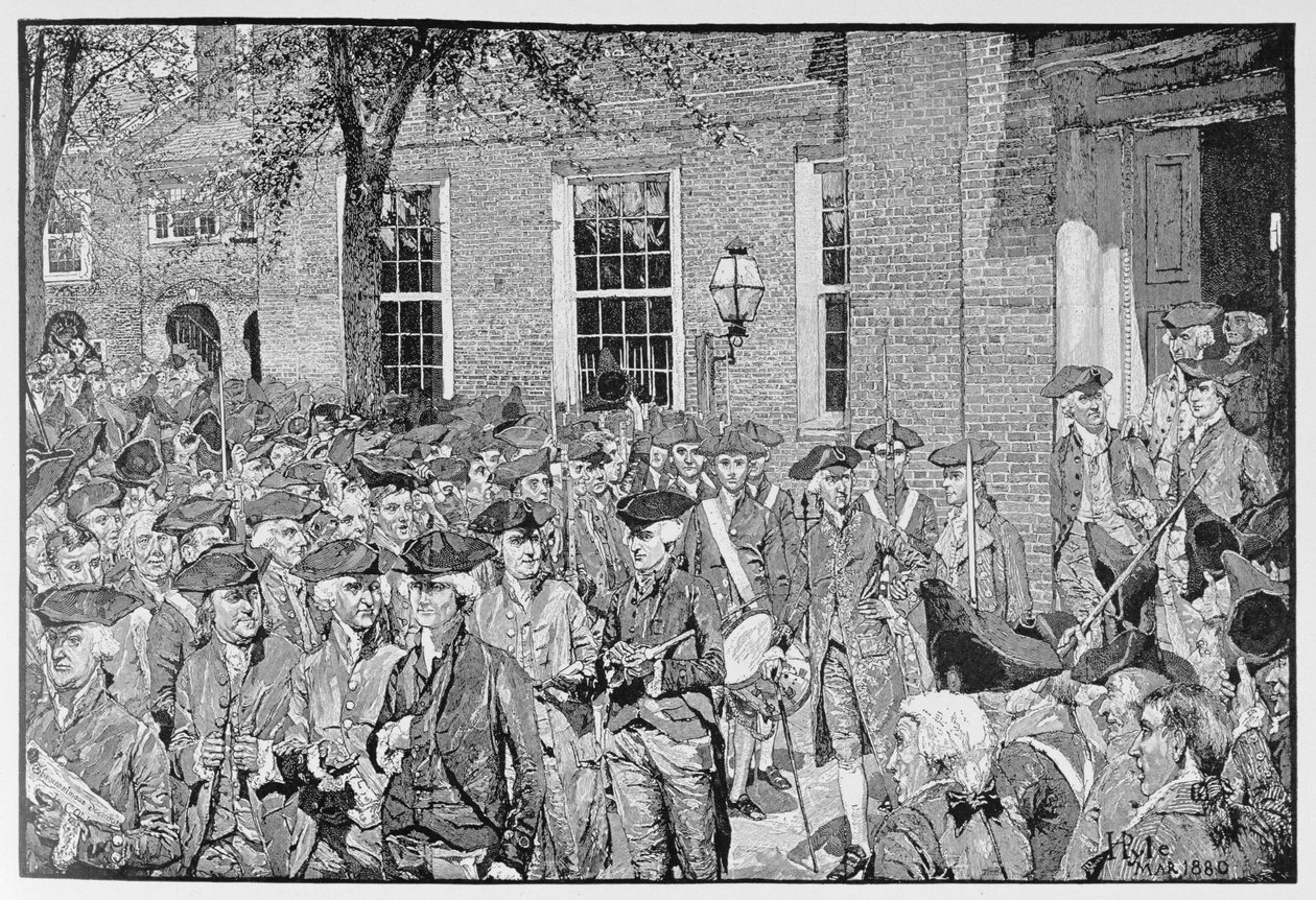 The First Public Reading of the Declaration of Independence