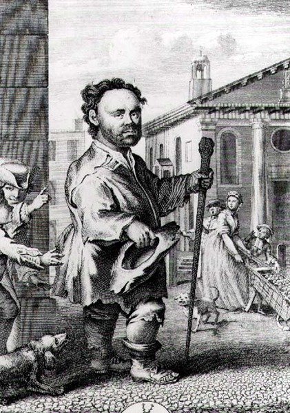 Owen Farrel (b.1716), the Irish Dwarf, engraved by James Hulett (d.1771 ...