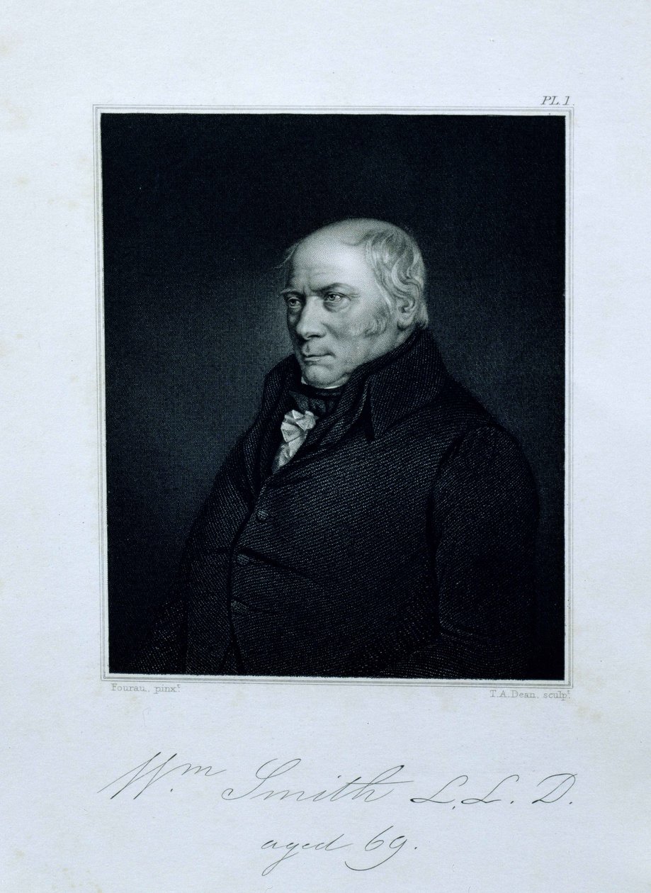 Portrait of William Smith aged 69, frontispiece from Memoirs of William ...