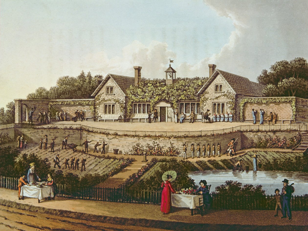 The Work House, illustration from 'Fragments on the Theory and Practice ...