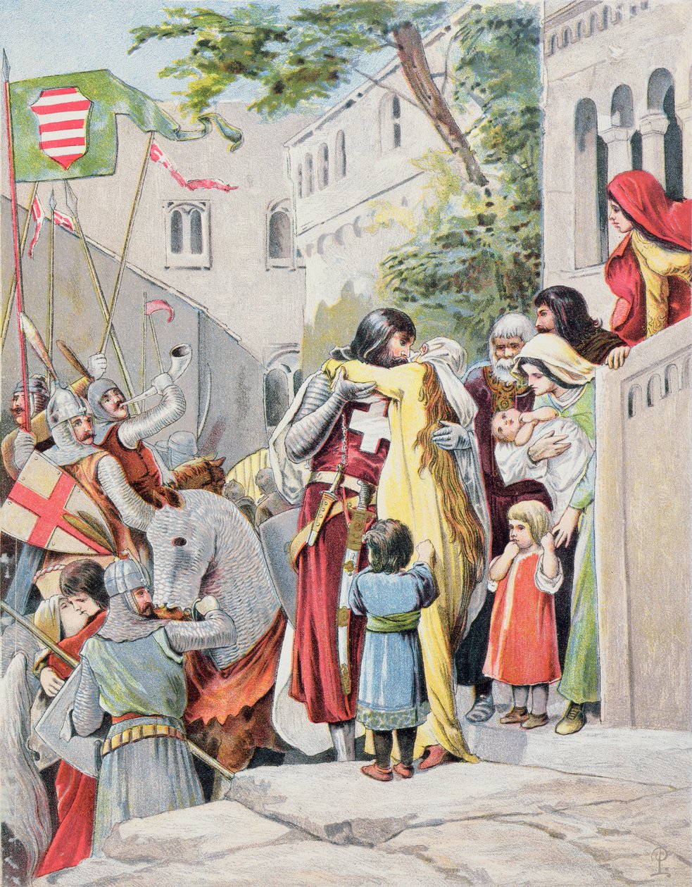 John Hunyadi embraces his wife, Erzsebet Szilagyi, as he departs for ...